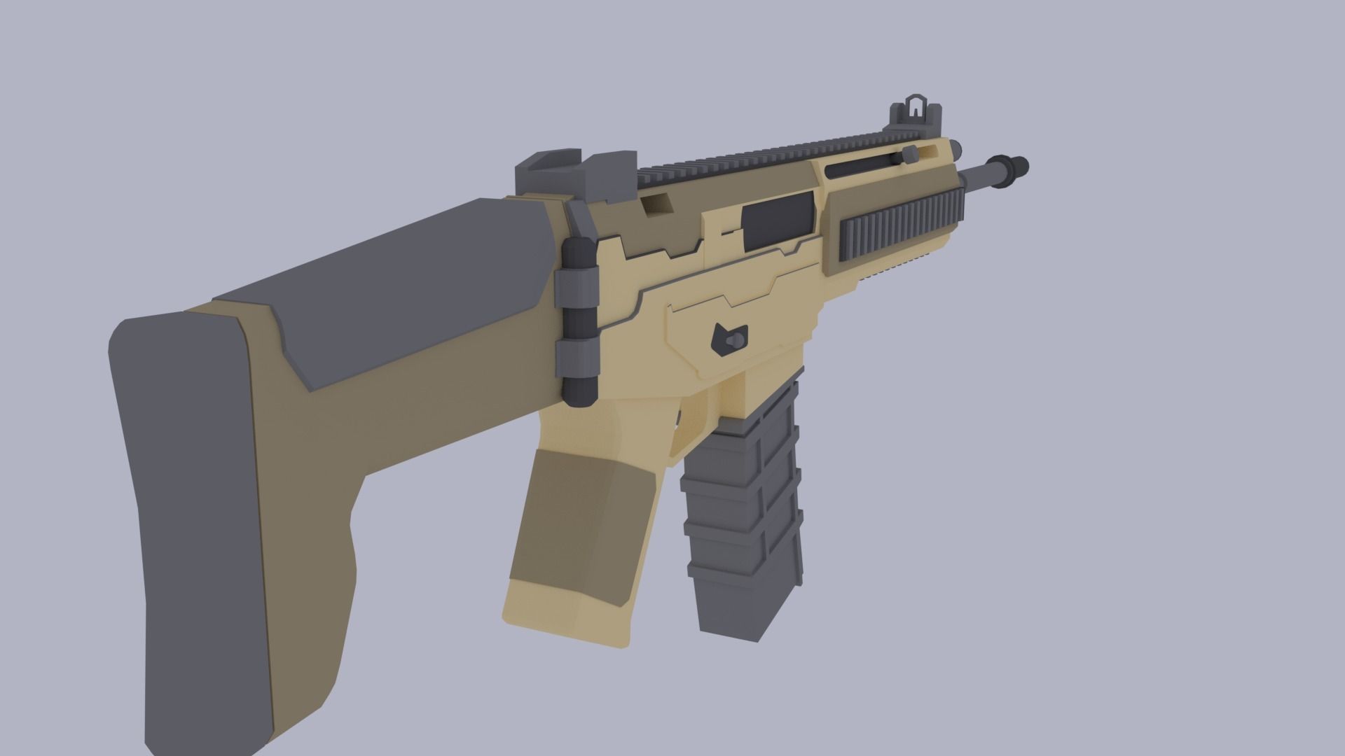 3D model ACR Customized Assault Rifle VR / AR / low-poly | CGTrader