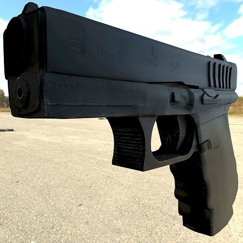PBR Glock 19 Gen 5 3D model | CGTrader