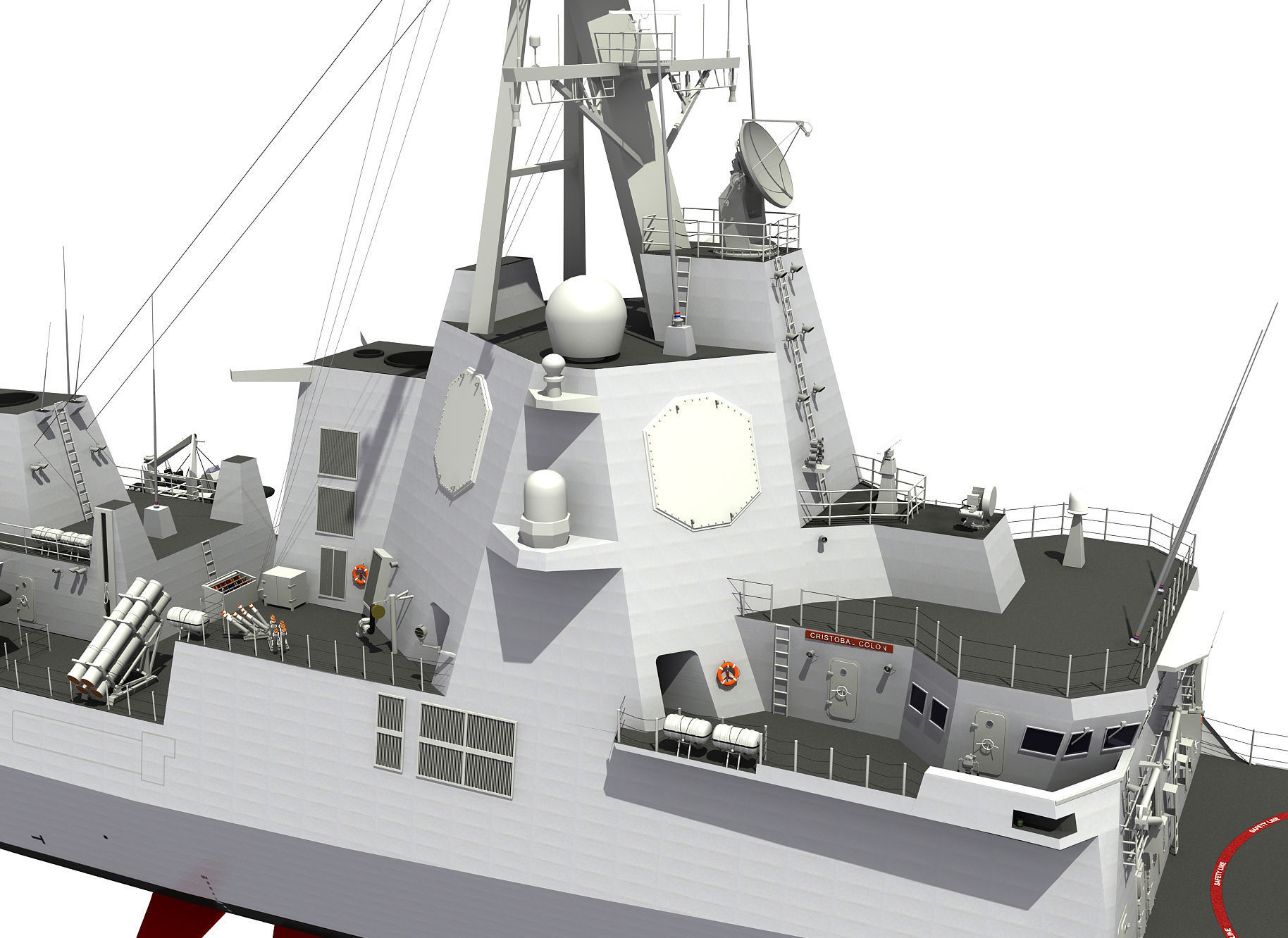 SPS CRISTOBAL COLON - ALVARO DE BAZAN 3D model | CGTrader