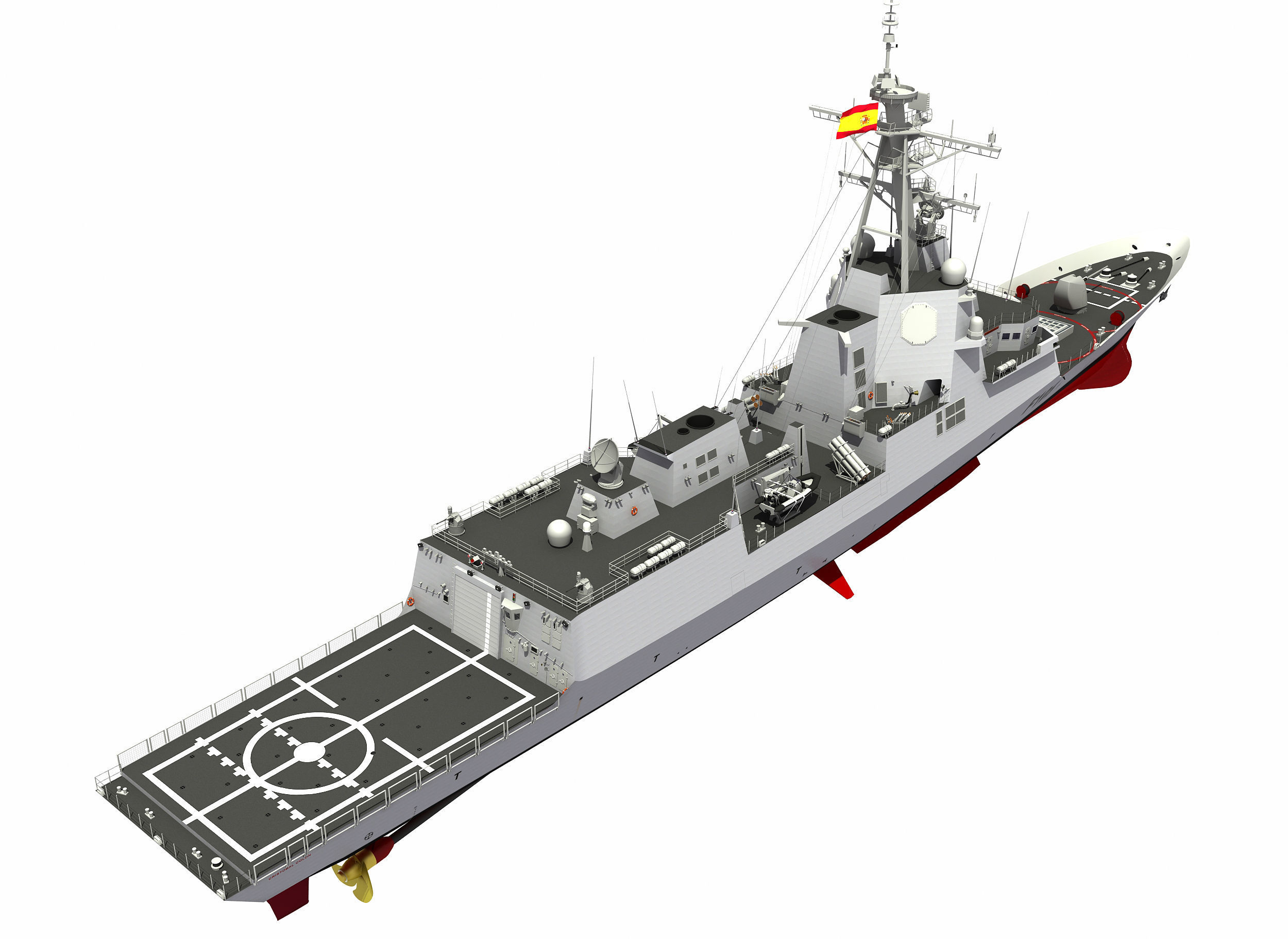 SPS CRISTOBAL COLON - ALVARO DE BAZAN 3D model | CGTrader