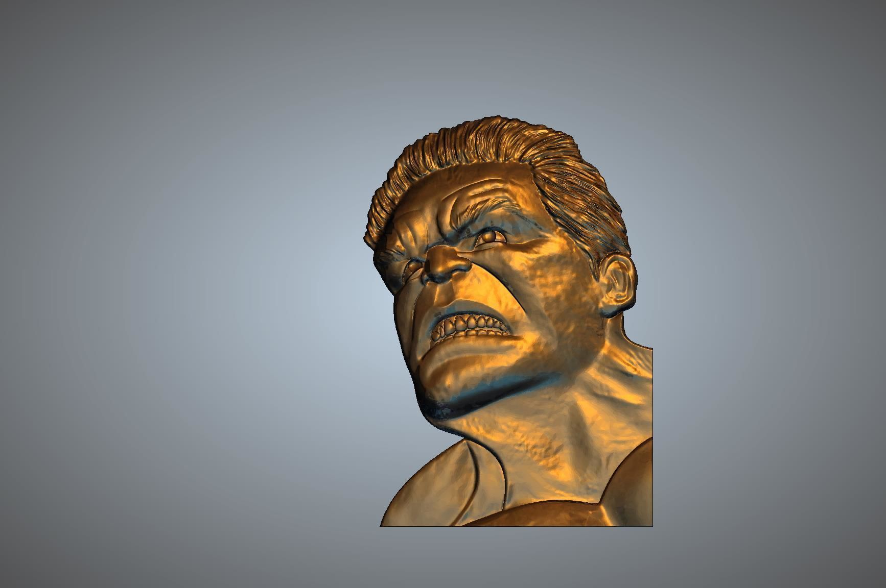 Hulk FAce 3D model 3D printable | CGTrader