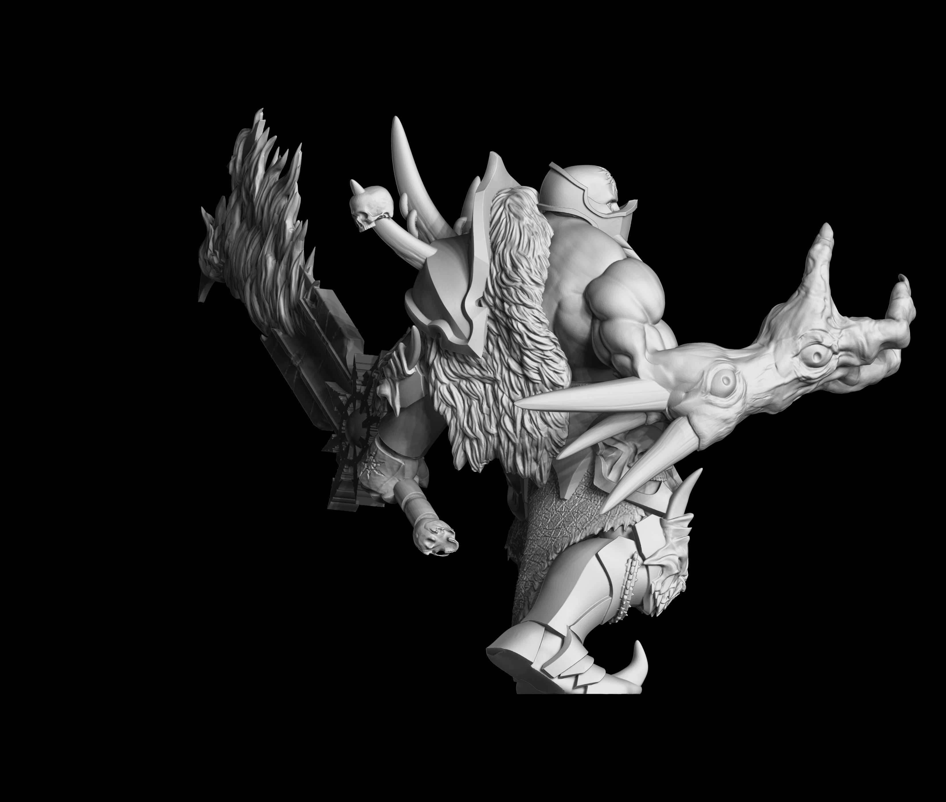 Nightmare warhammer figure 3D model 3D printable | CGTrader