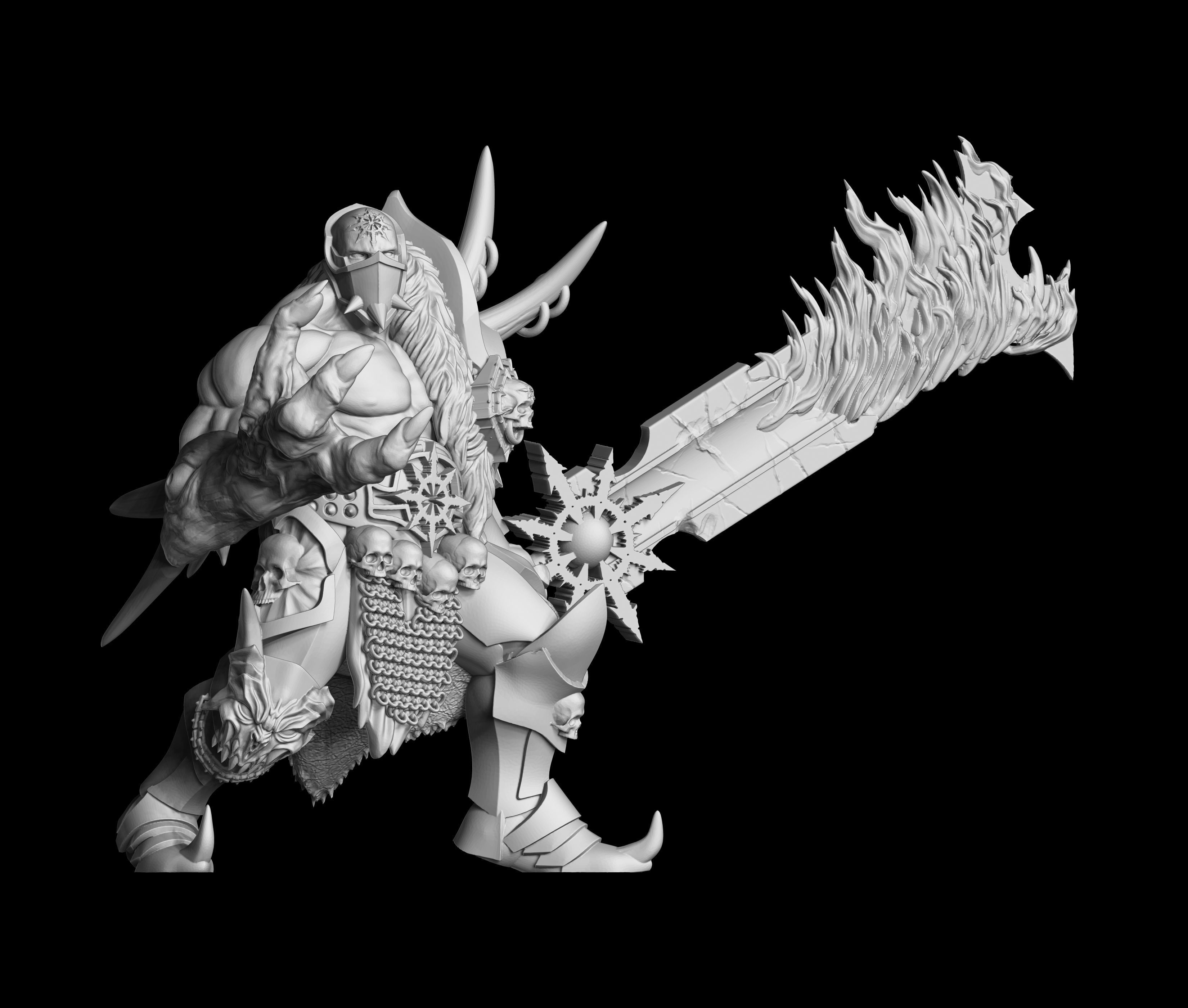 Nightmare warhammer figure 3D model 3D printable | CGTrader