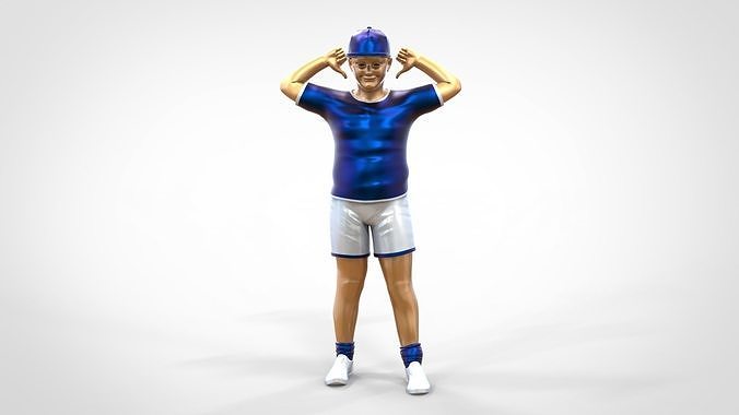 N5 Teenagers Football fan 3D model 3D printable | CGTrader