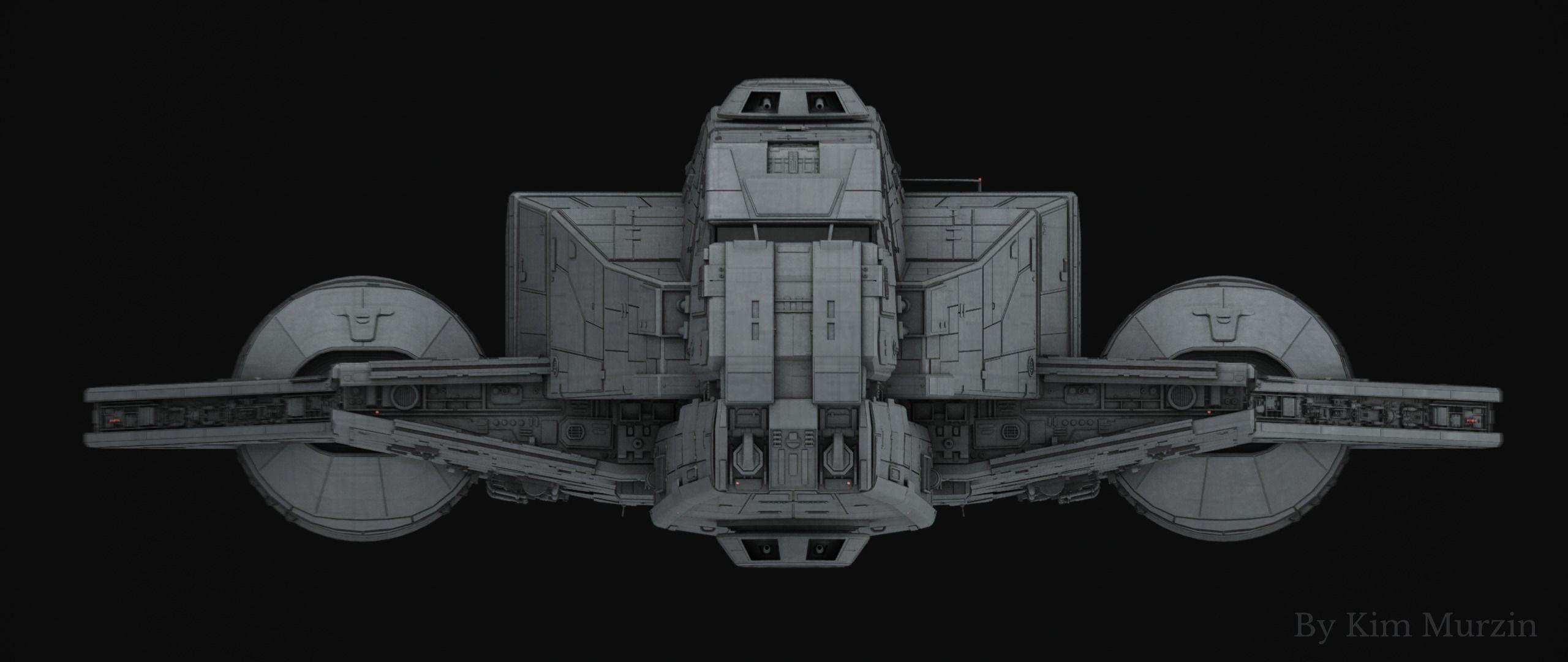 Imperial Gozanti Class Cruiser 3d Model Rigged Cgtrader