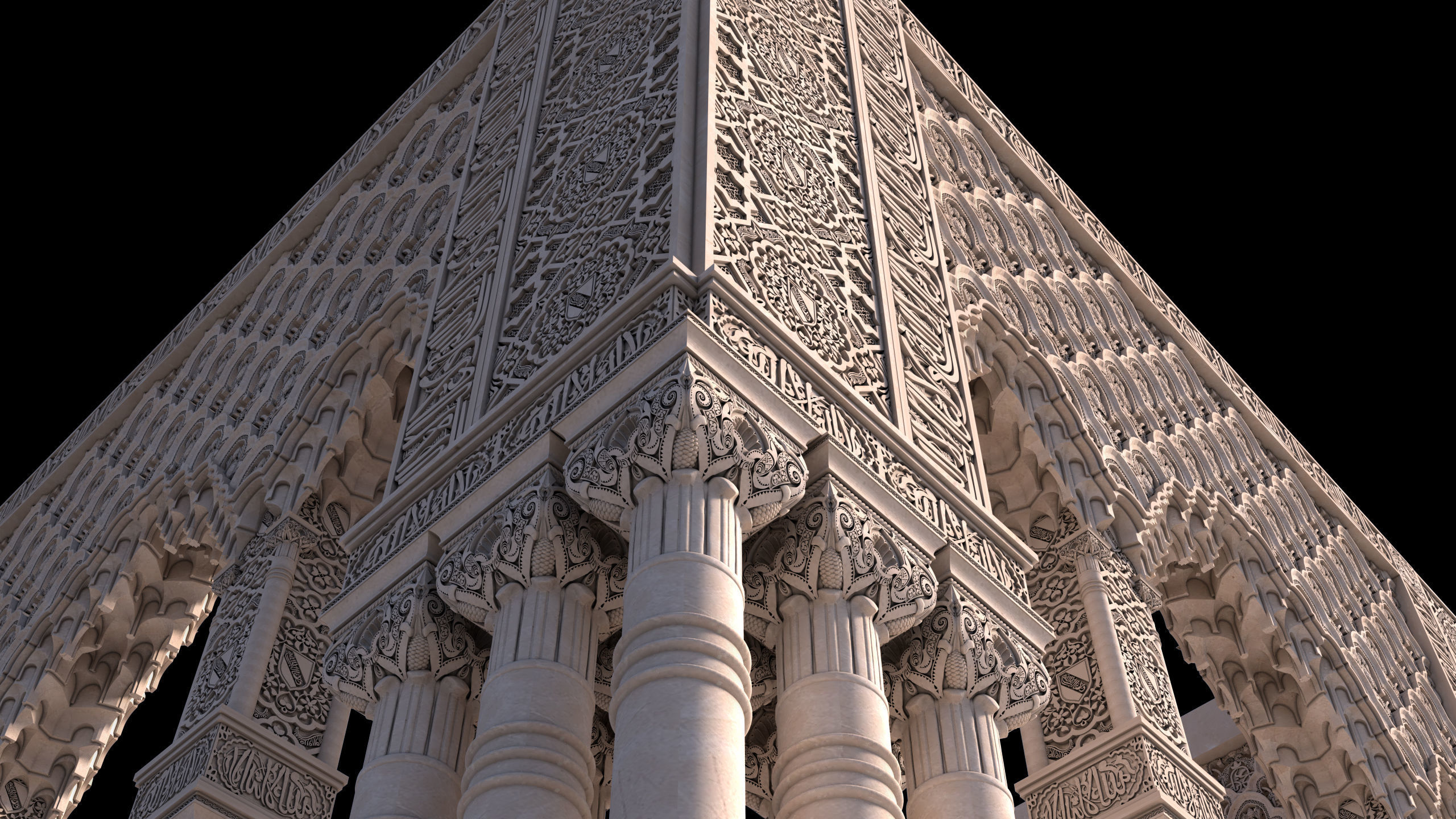 alhambra granada pavilion 3D model | CGTrader
