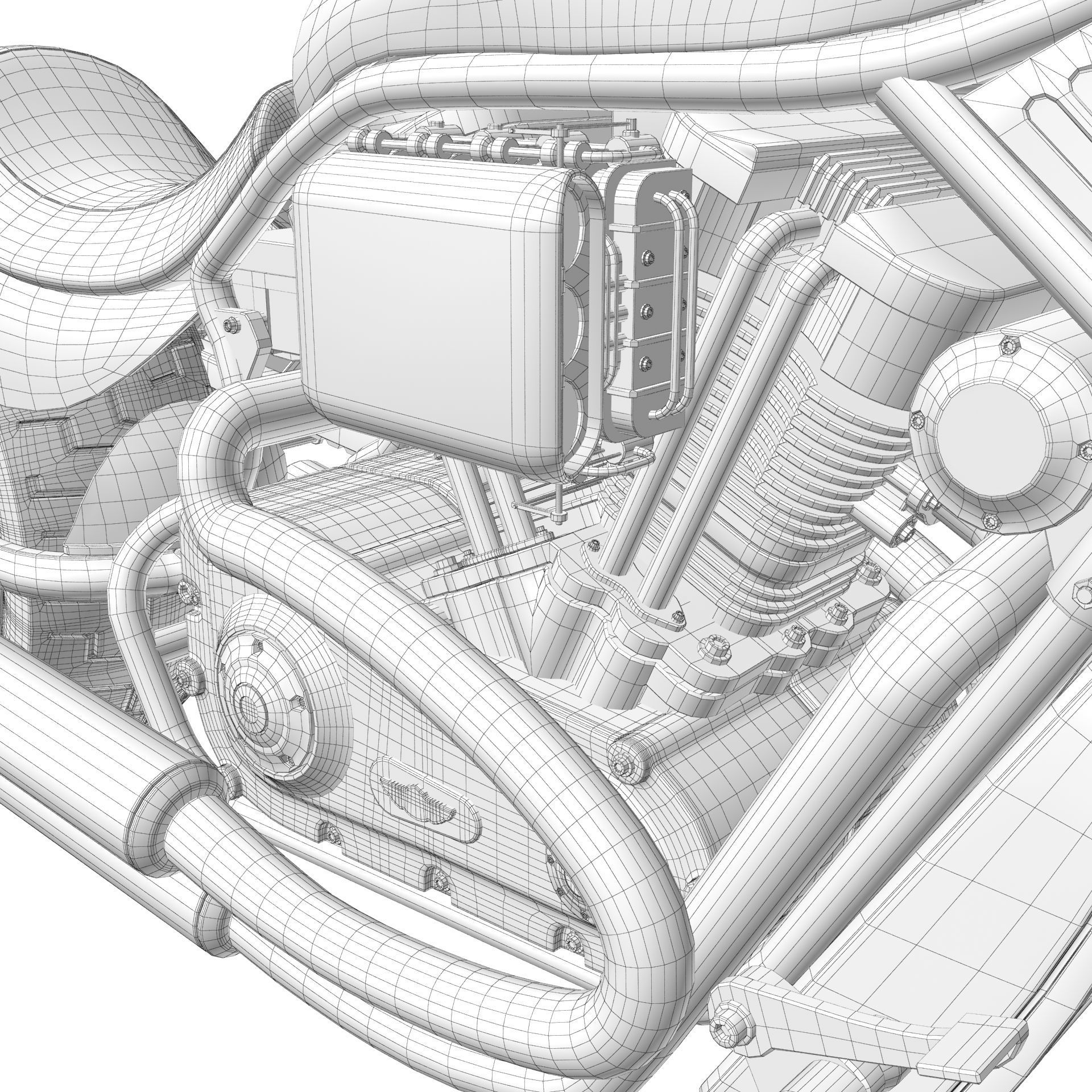 Harley Davidson Custom 3D model | CGTrader