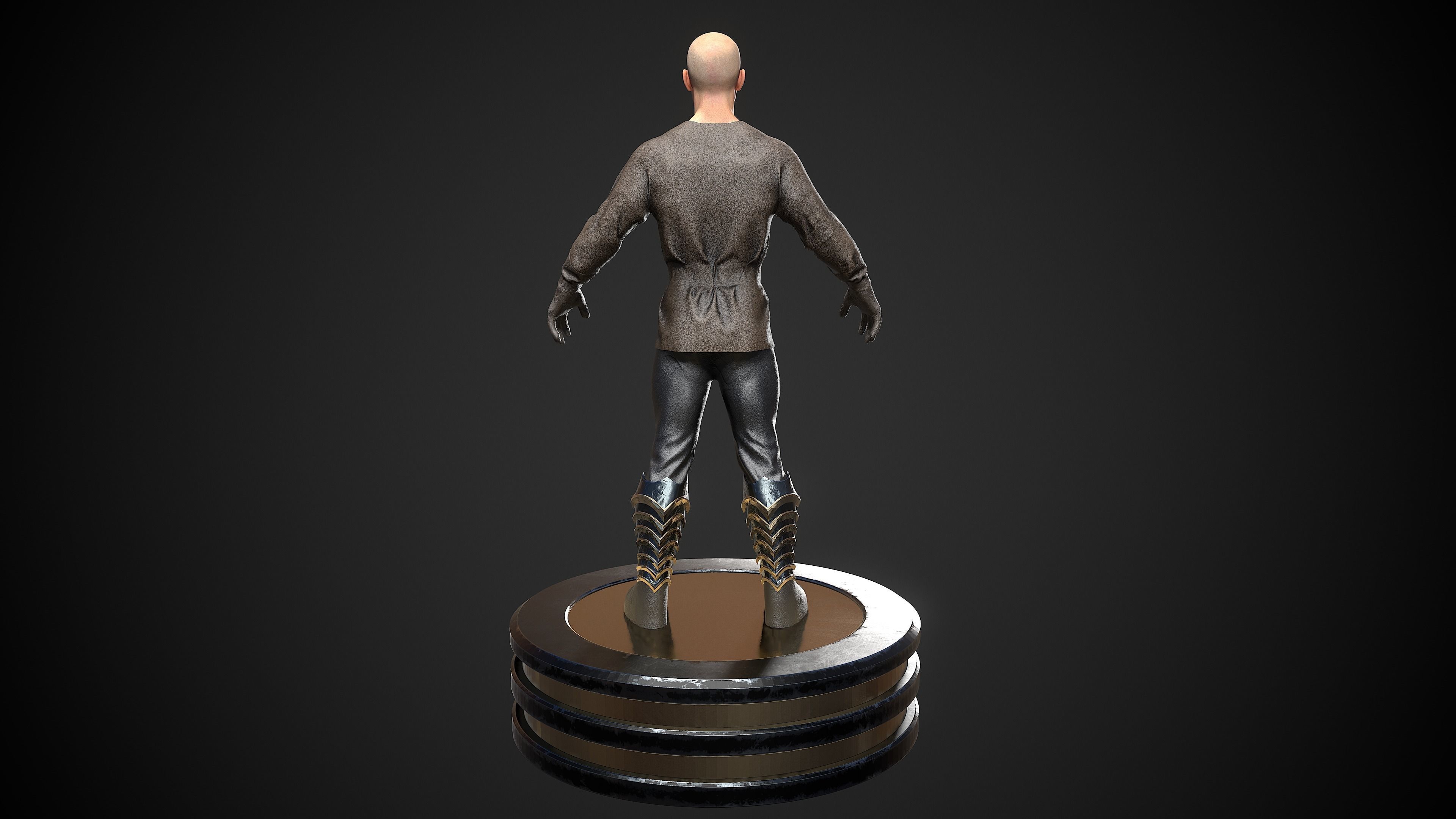 3D model Dark fantasy knight - Game Ready VR / AR / low-poly rigged ...