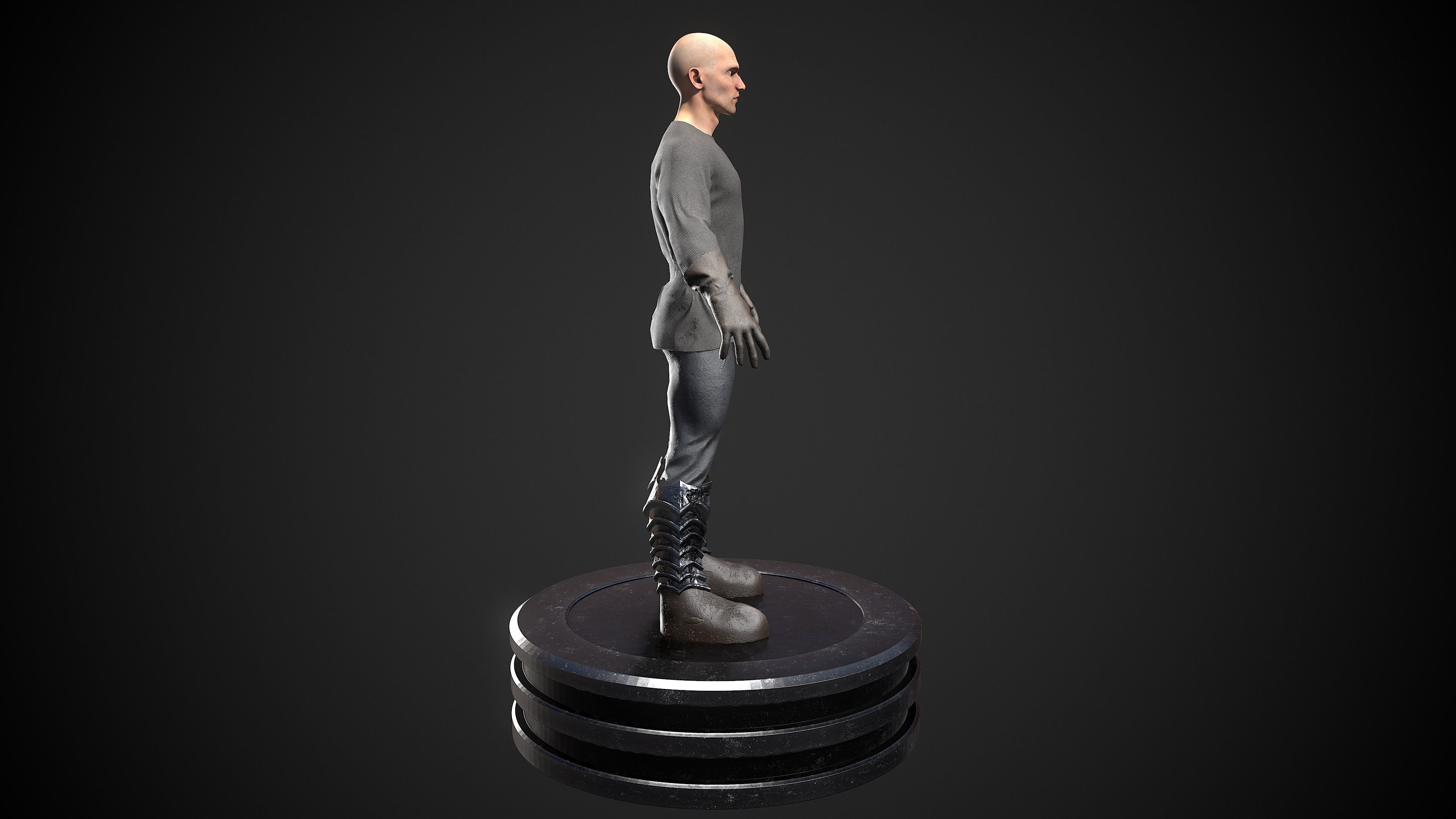 3D model Dark fantasy knight - Game Ready VR / AR / low-poly rigged ...