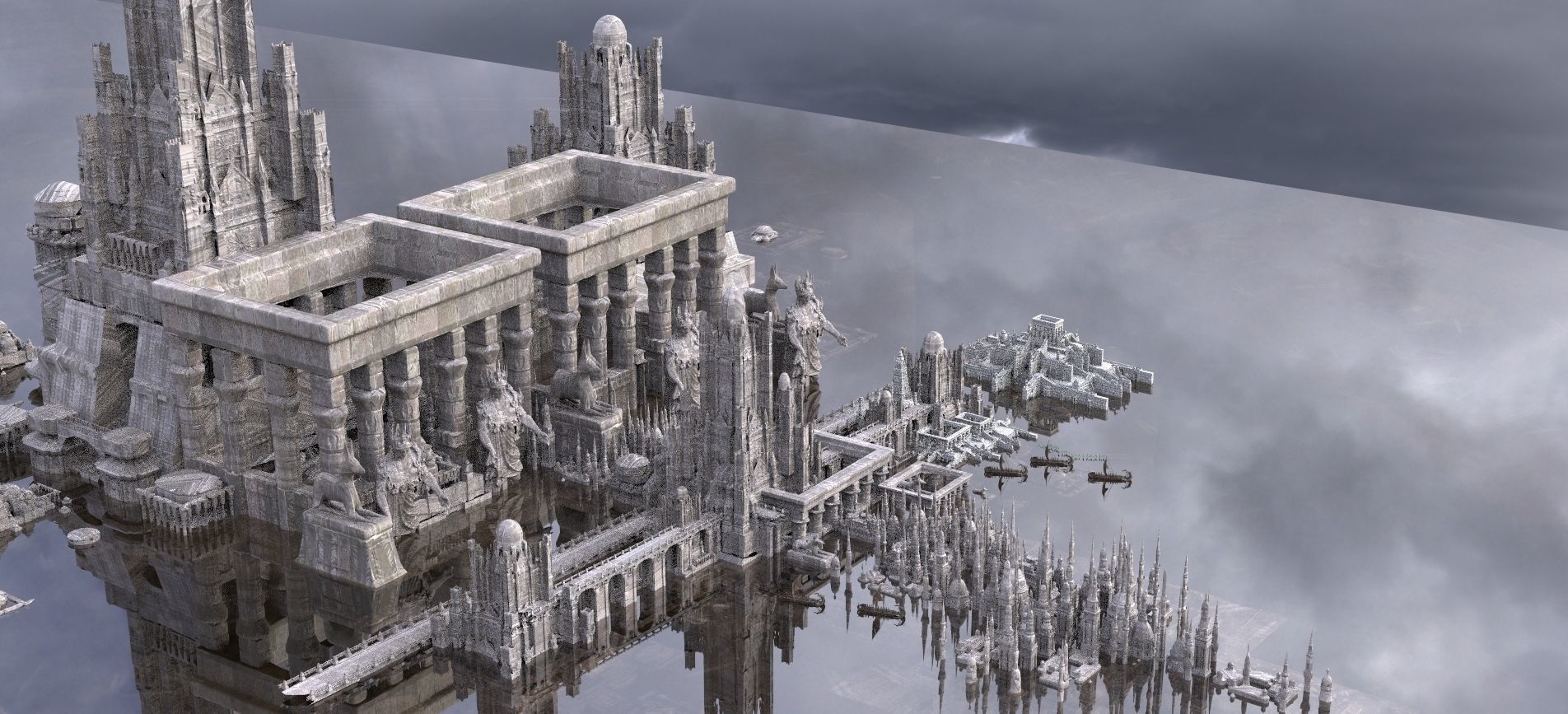 Ancient Greek City Complete Kit bash Ancients 3D model | CGTrader