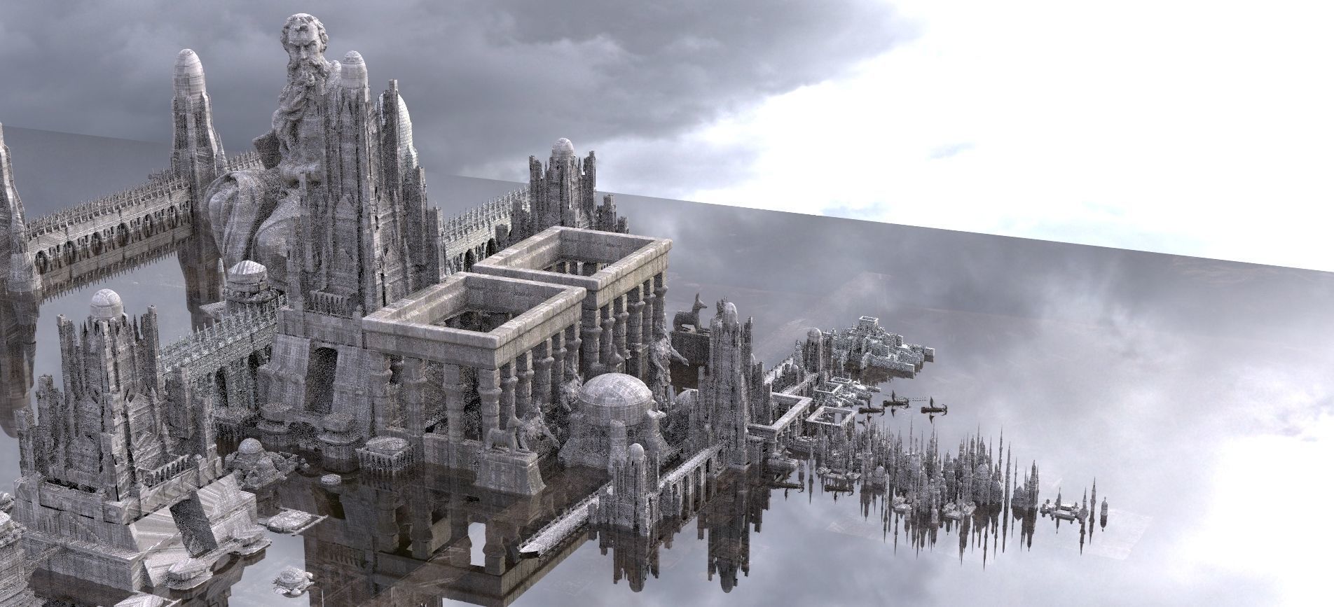 Ancient Greek City Complete Kit bash Ancients 3D model | CGTrader