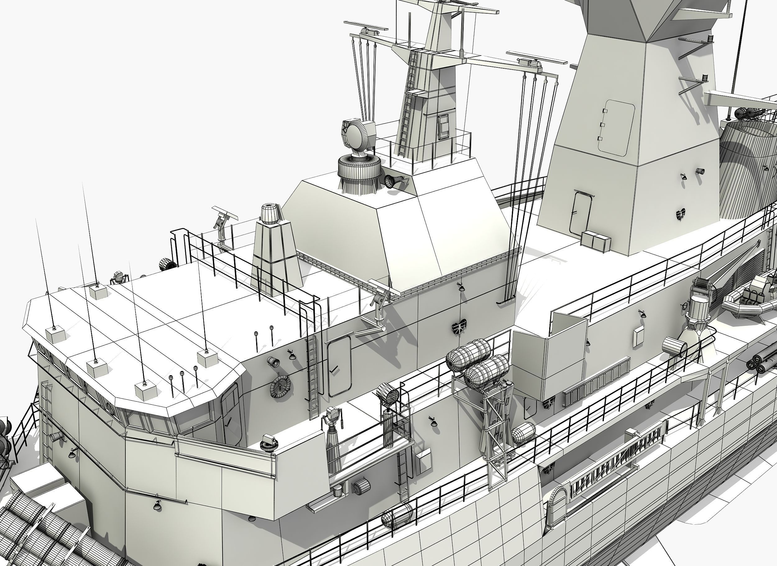 ANZAC MEKO Class Frigate HMAS BALLARAT FFH 155 model 3D model | CGTrader