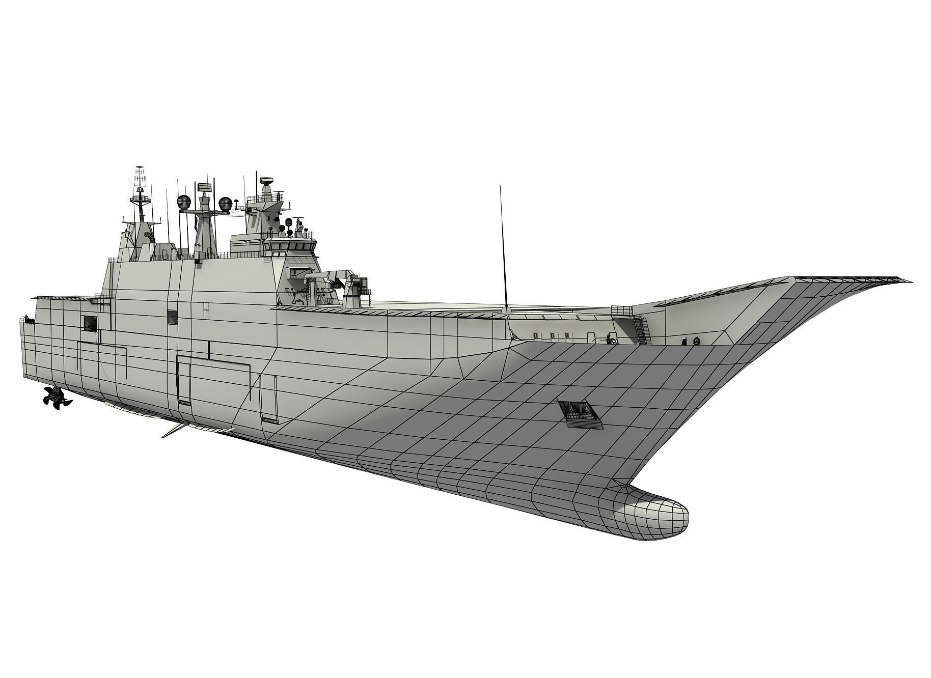 HMAS CANBERRA AUSTRALIAN LHD 3D model | CGTrader
