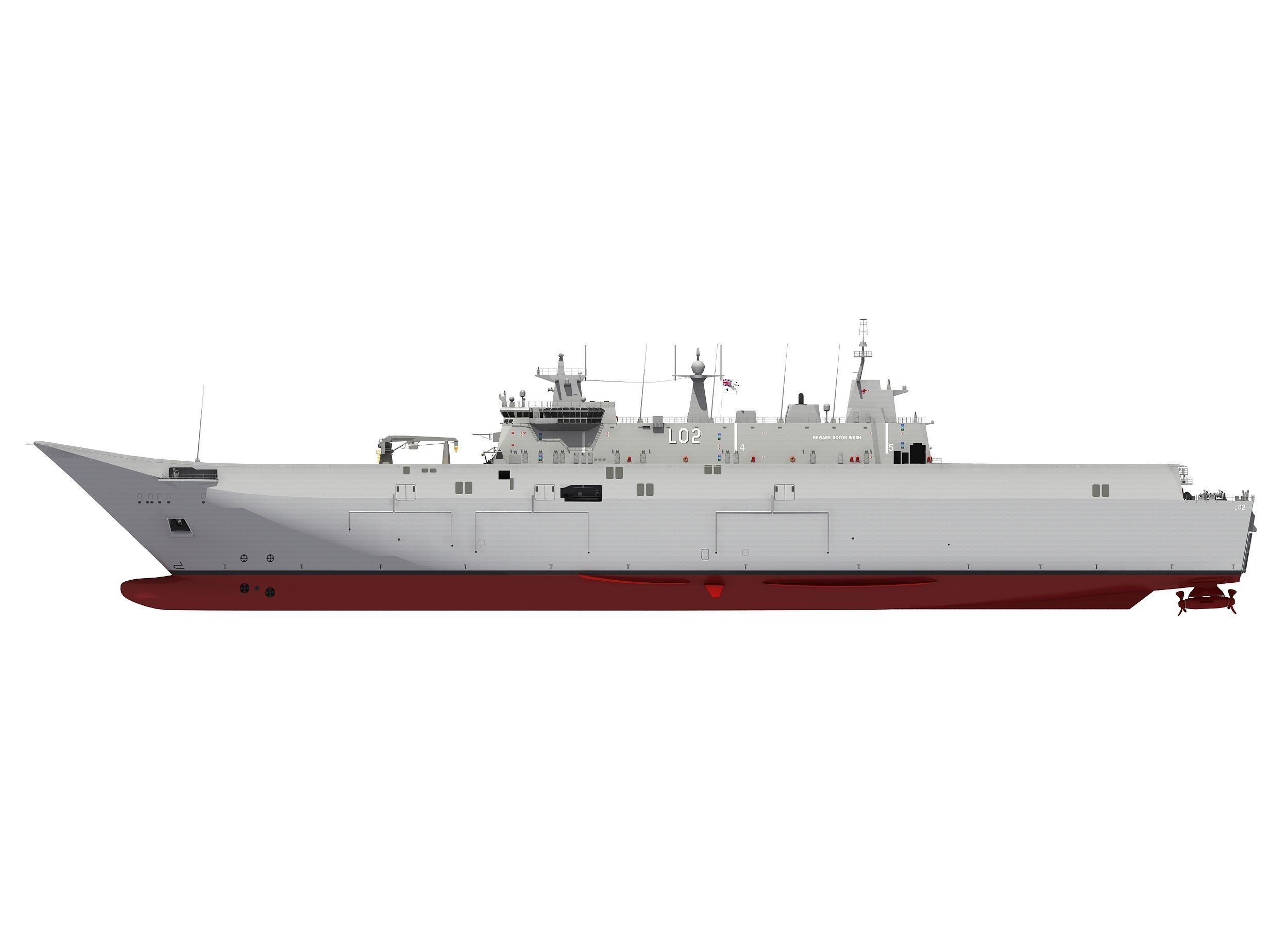 HMAS CANBERRA AUSTRALIAN LHD 3D model | CGTrader