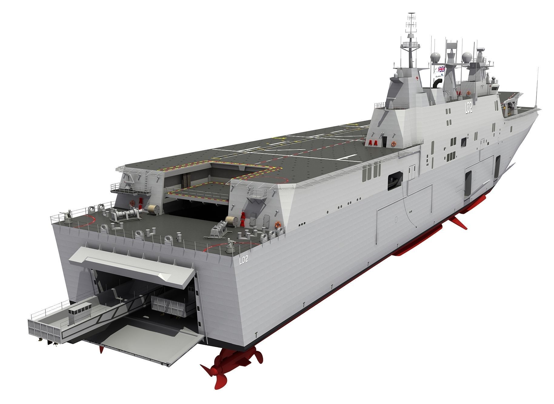 HMAS CANBERRA AUSTRALIAN LHD 3D model | CGTrader