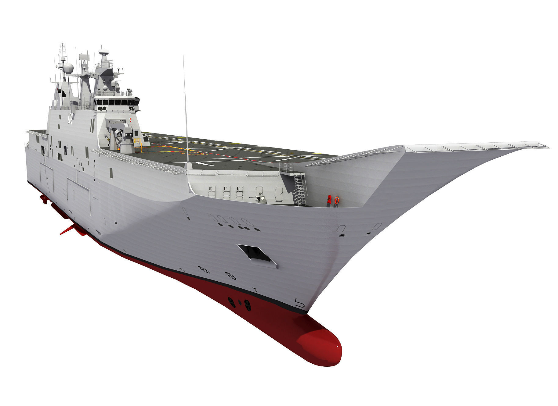 HMAS CANBERRA AUSTRALIAN LHD 3D model | CGTrader