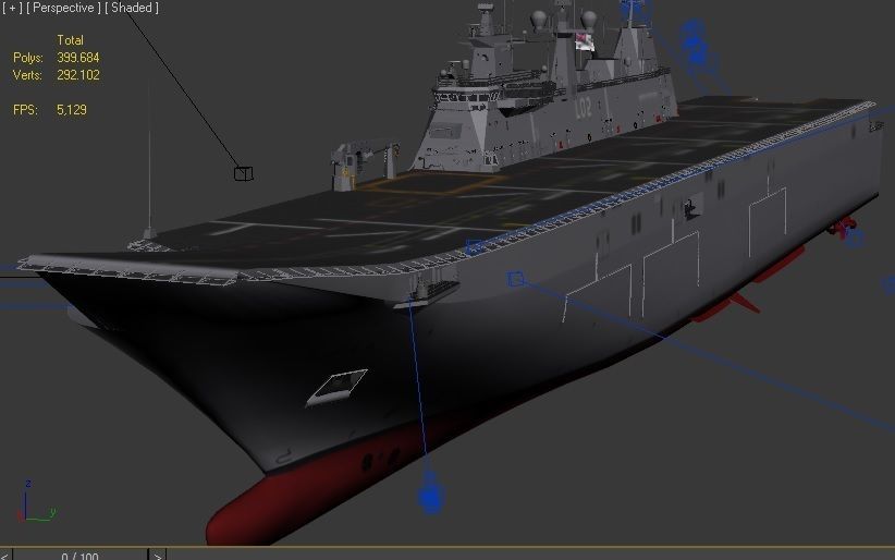 HMAS CANBERRA AUSTRALIAN LHD 3D model | CGTrader