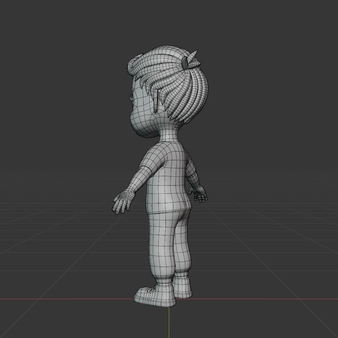 Boy 3d model cartoon 3D model | CGTrader