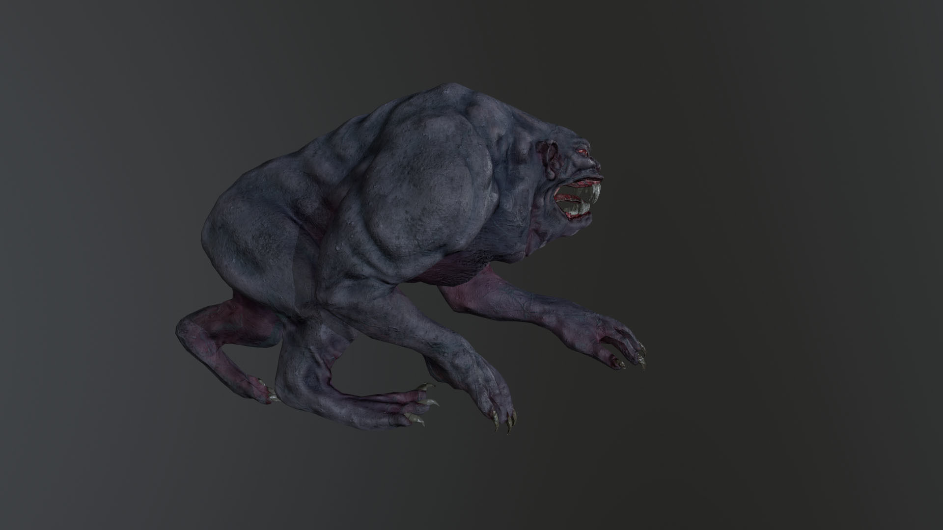3D model Monster Hellhound VR / AR / low-poly rigged animated | CGTrader