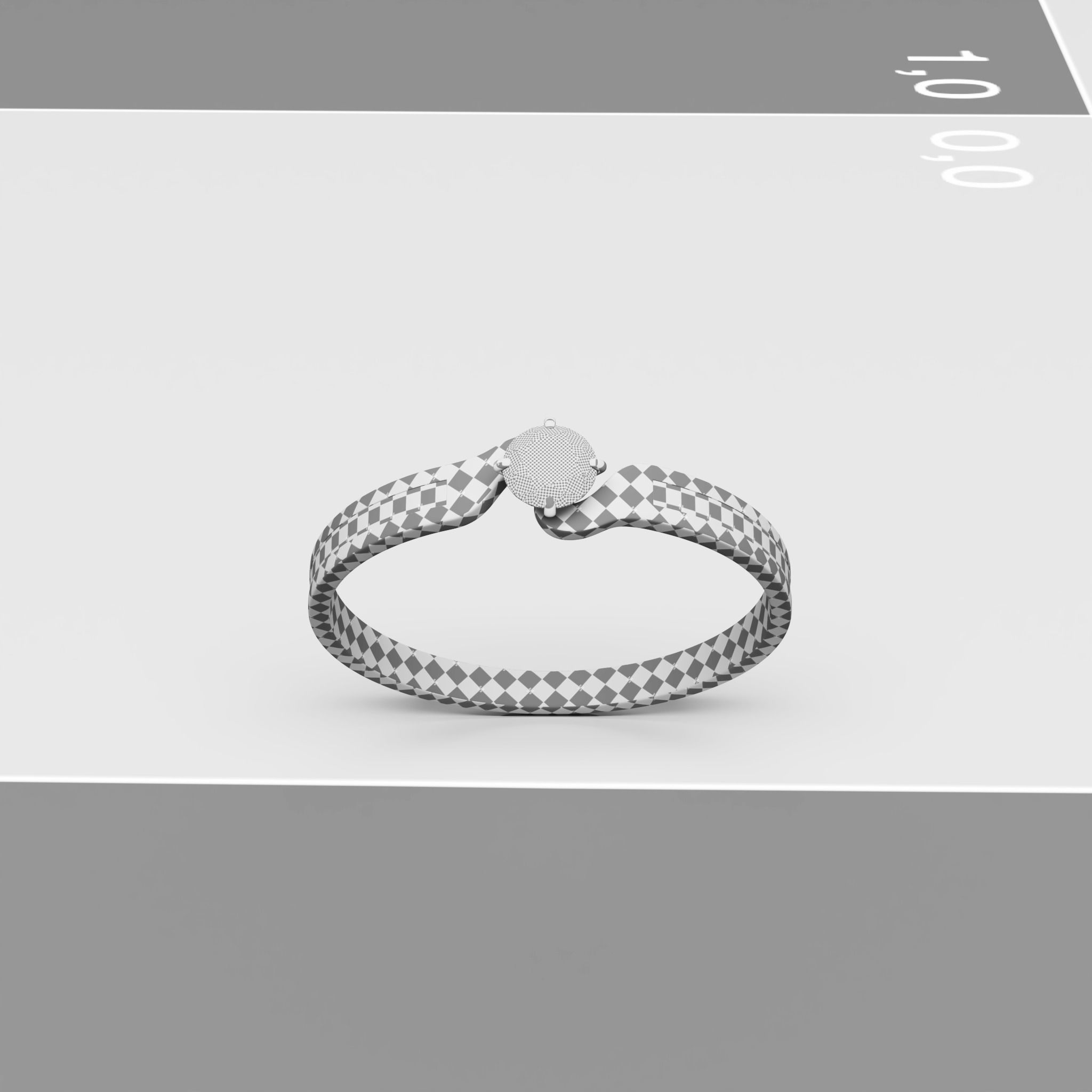 Ring - Diamond Gold Titanium 3D model | CGTrader