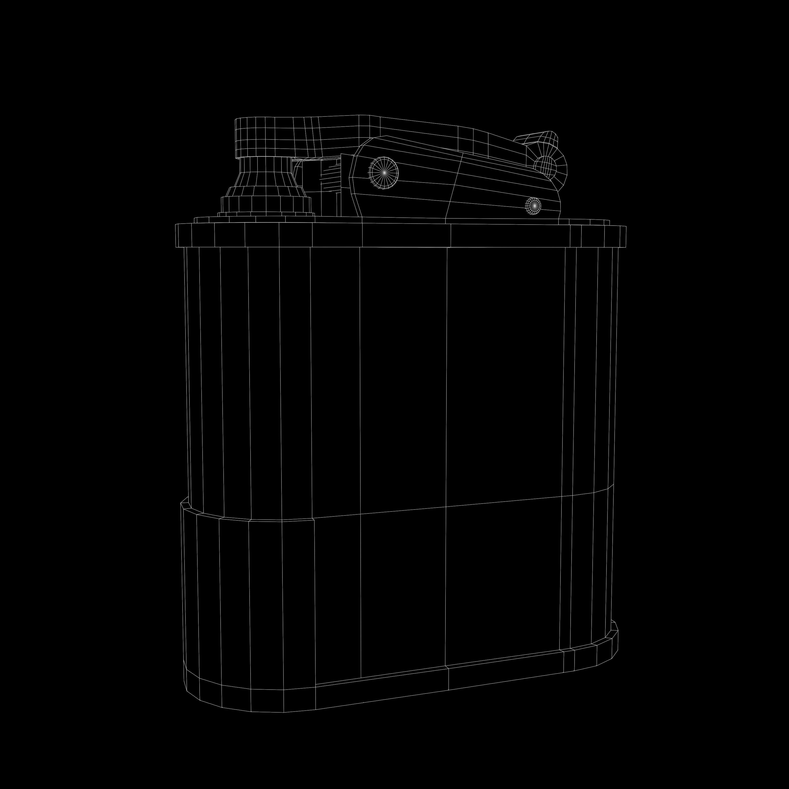 cigarette lighter Low-poly PBR high detailed texture 3D model free VR ...