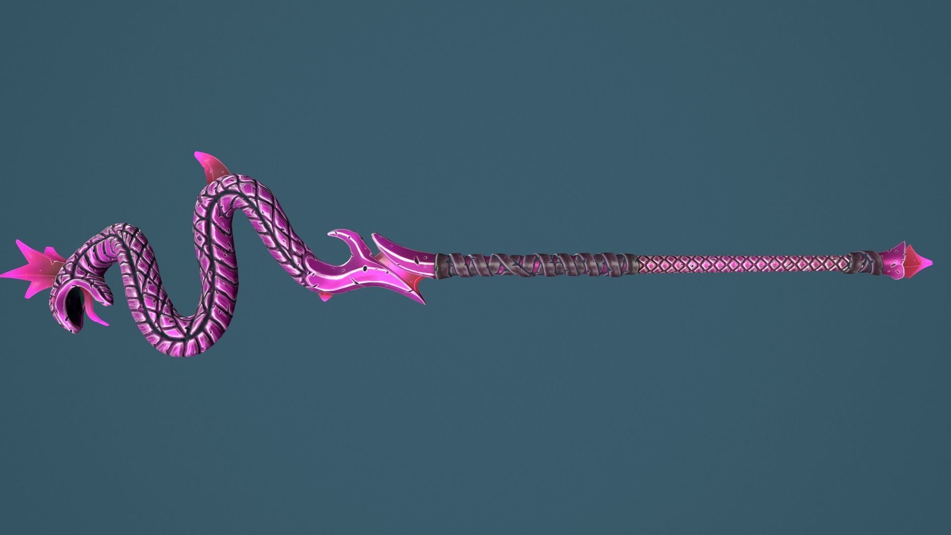 3D model Snake staff VR / AR / low-poly | CGTrader