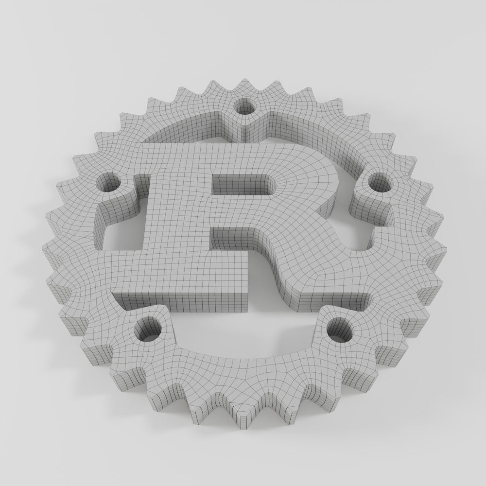 Rust logo 3D model | CGTrader