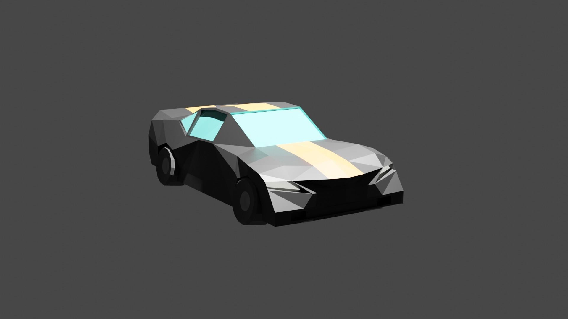 3D model Sport car low poly model VR / AR / low-poly rigged | CGTrader