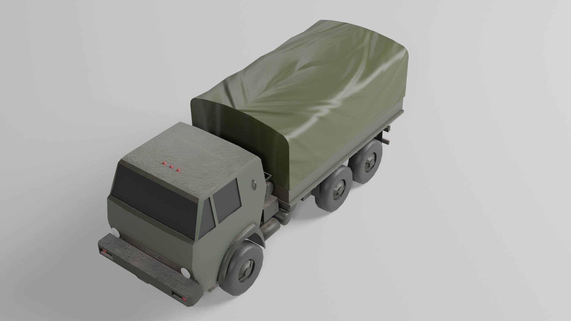 3D model KAMAZ military VR / AR / low-poly | CGTrader