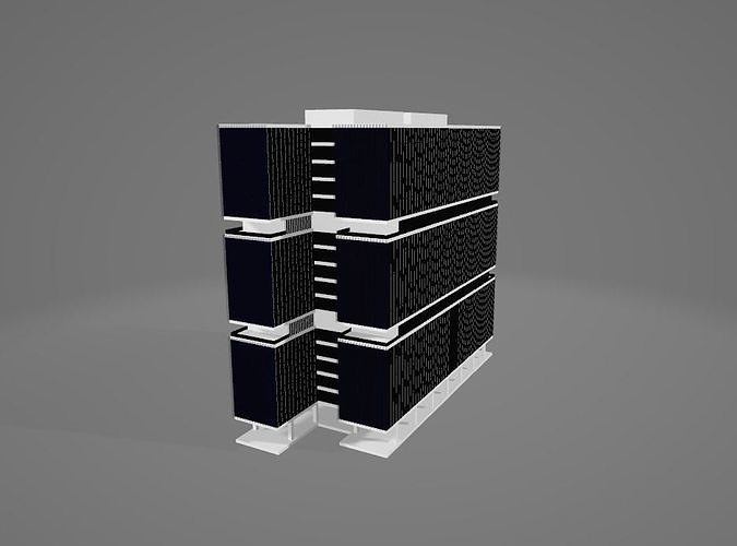 Low poly building with textures free 3D model | CGTrader