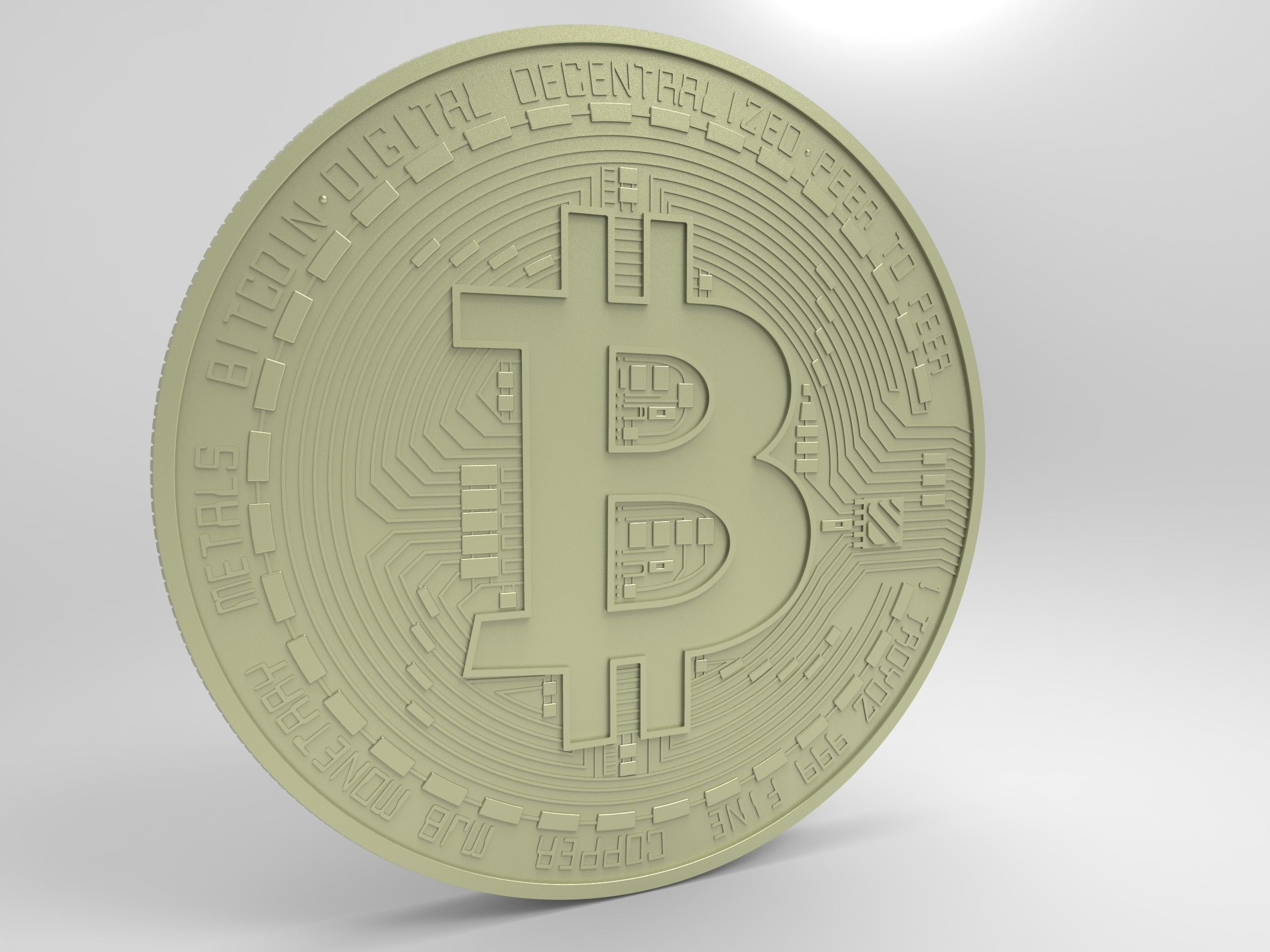 BITCOIN 3D MODEL 3D model | CGTrader
