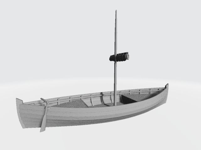 Medieval ship of the Knarr type 3D model 3D printable | CGTrader