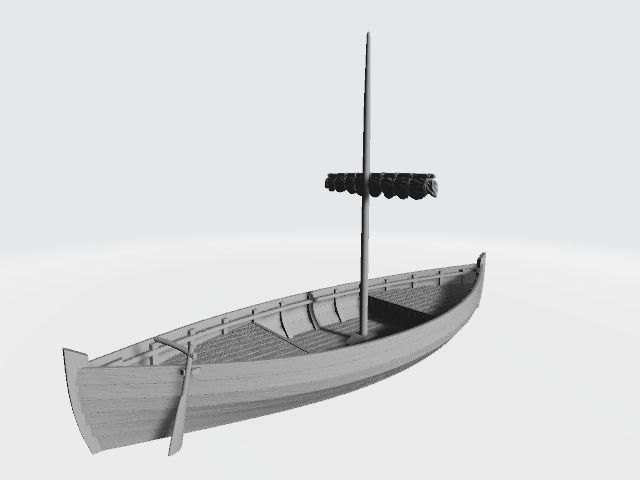 Medieval ship of the Knarr type 3D model 3D printable | CGTrader