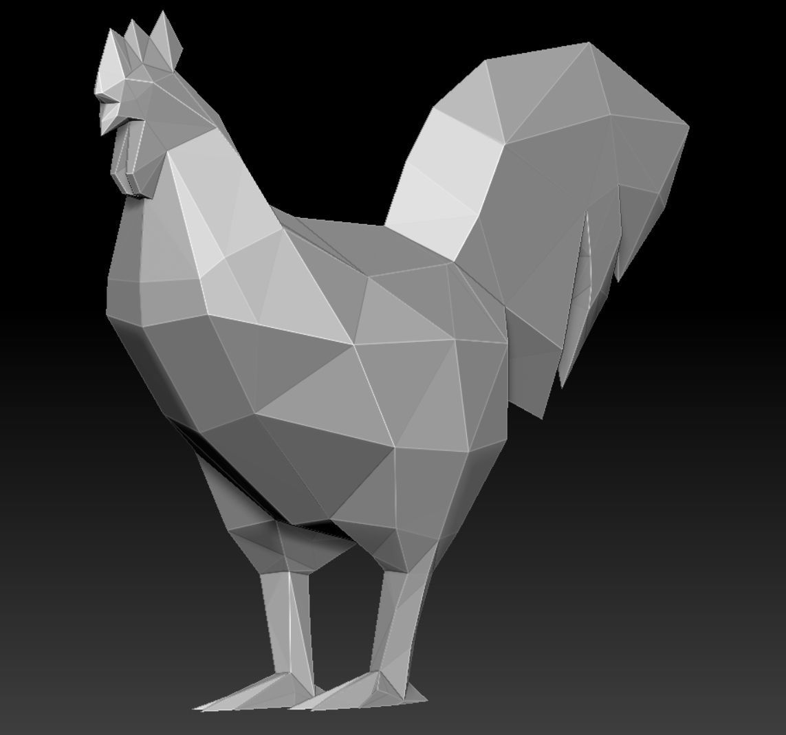 rooster chicken 3D model 3D printable | CGTrader