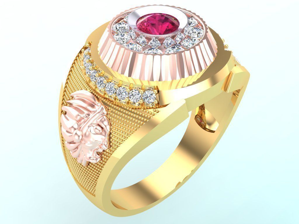 Aboriginal Rings - Men ring - N563 3D model 3D printable | CGTrader