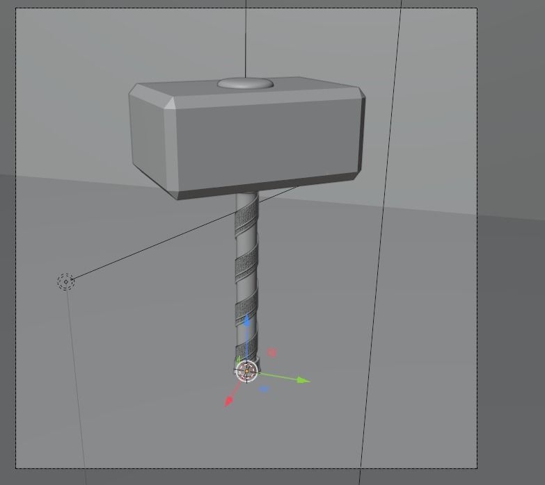 THOR HAMMER 3D 3D model rigged | CGTrader