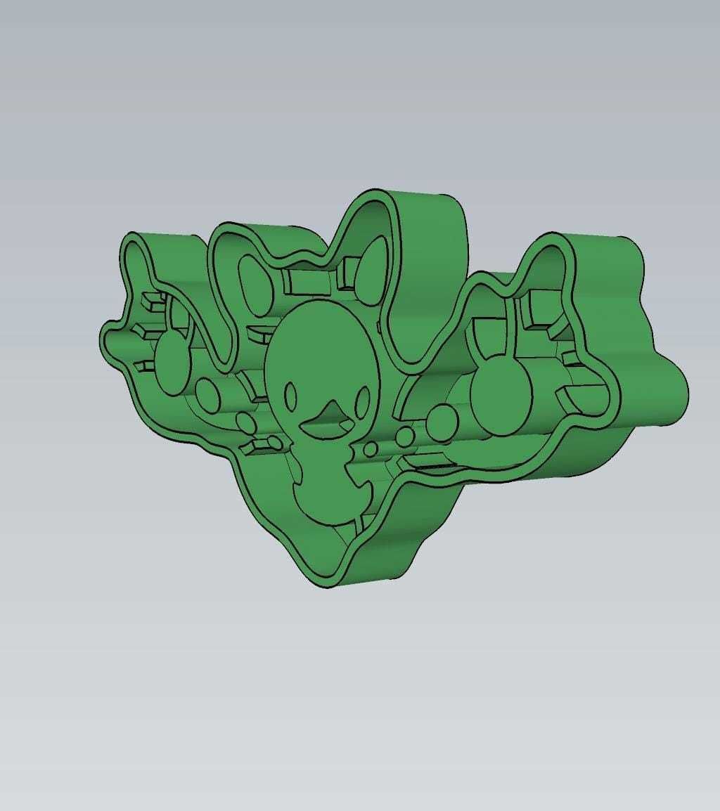 Amazing Pokemon Reuniclus Cookie Cutter Stamp Cake Decorating 3D model animated | CGTrader