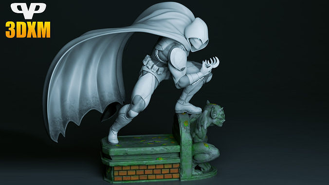 Moon Knight for 3D Printing STL 3D model 3D printable | CGTrader