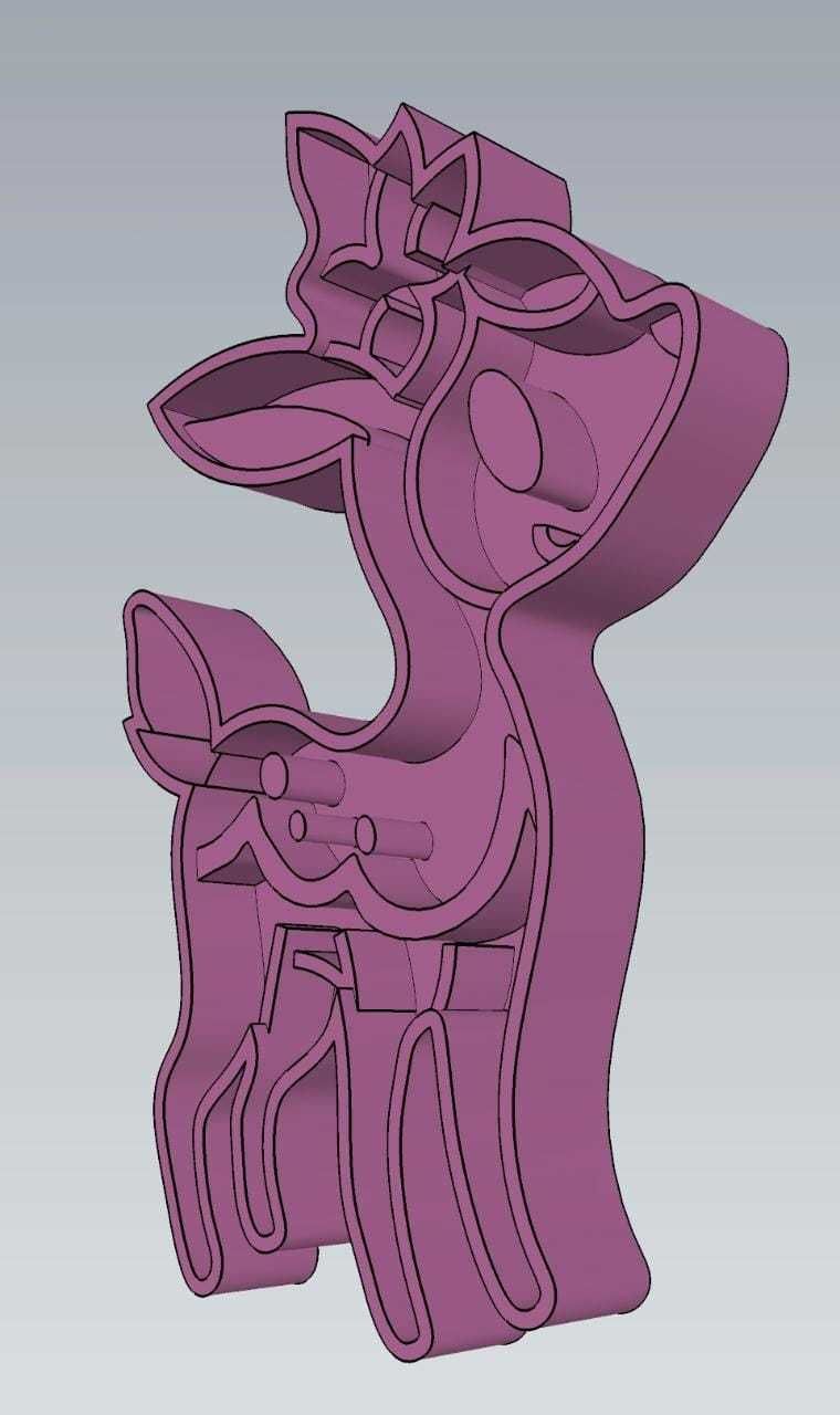 Amazing Pokemon Deerling Cookie Cutter Stamp Cake Decorating 3D model animated | CGTrader