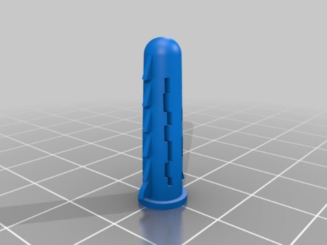 Wall Plug or Rawl Plug or Screw Anchor 3D model 3D printable | CGTrader