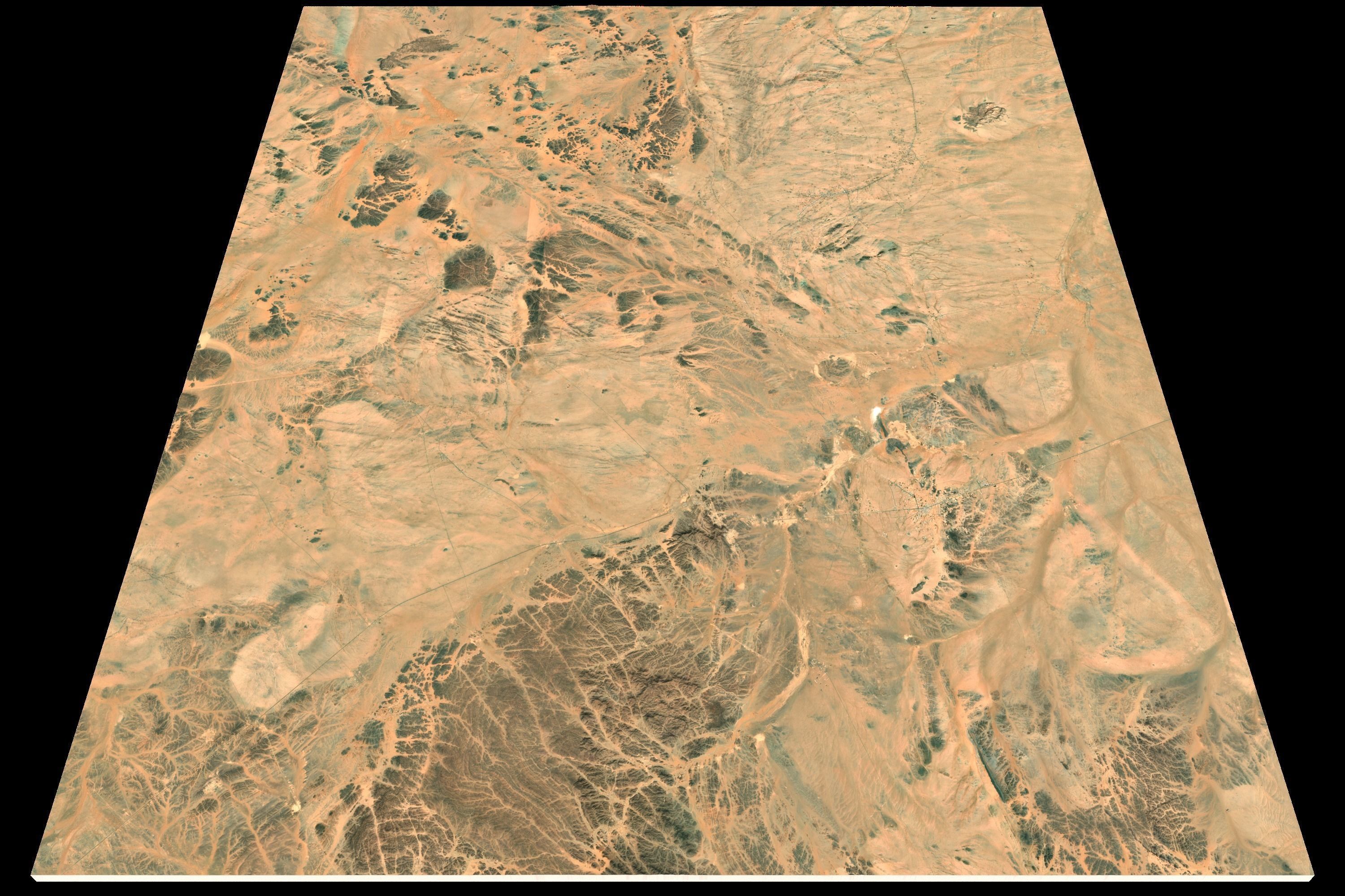 Mecca and the Red Sea coast of Saudi Arabia - tile n24 e43 3D model ...