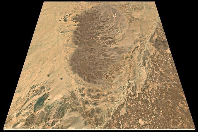 Mecca and the Red Sea coast of Saudi Arabia - tile n21 e41 3D model ...