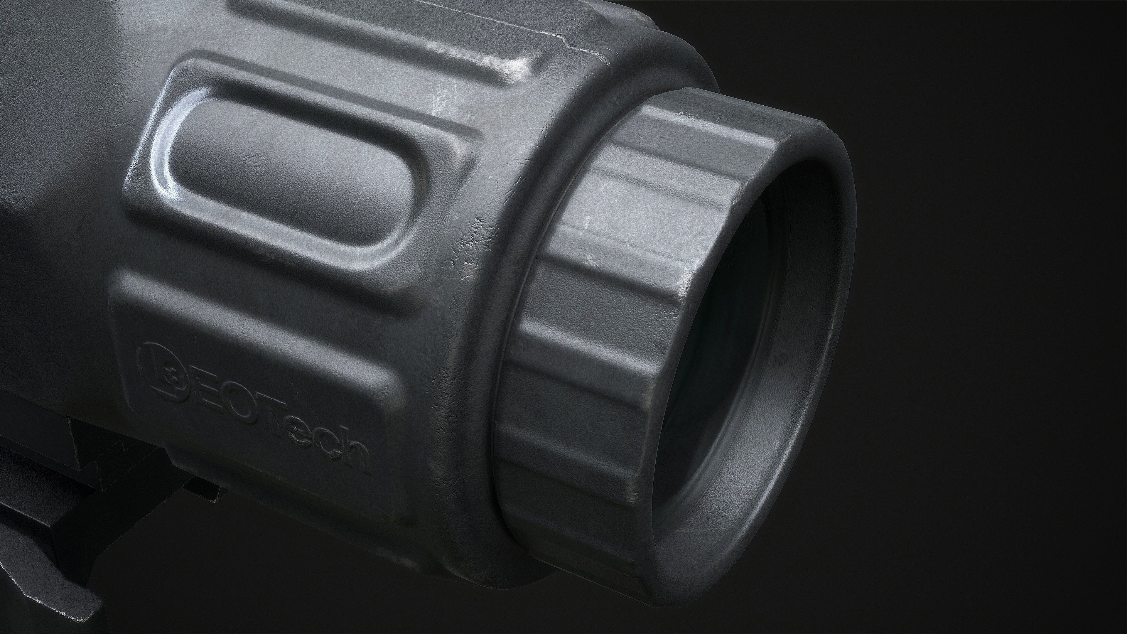 3D model EOTech EXPS3 With Magnifier 3x VR / AR / low-poly | CGTrader