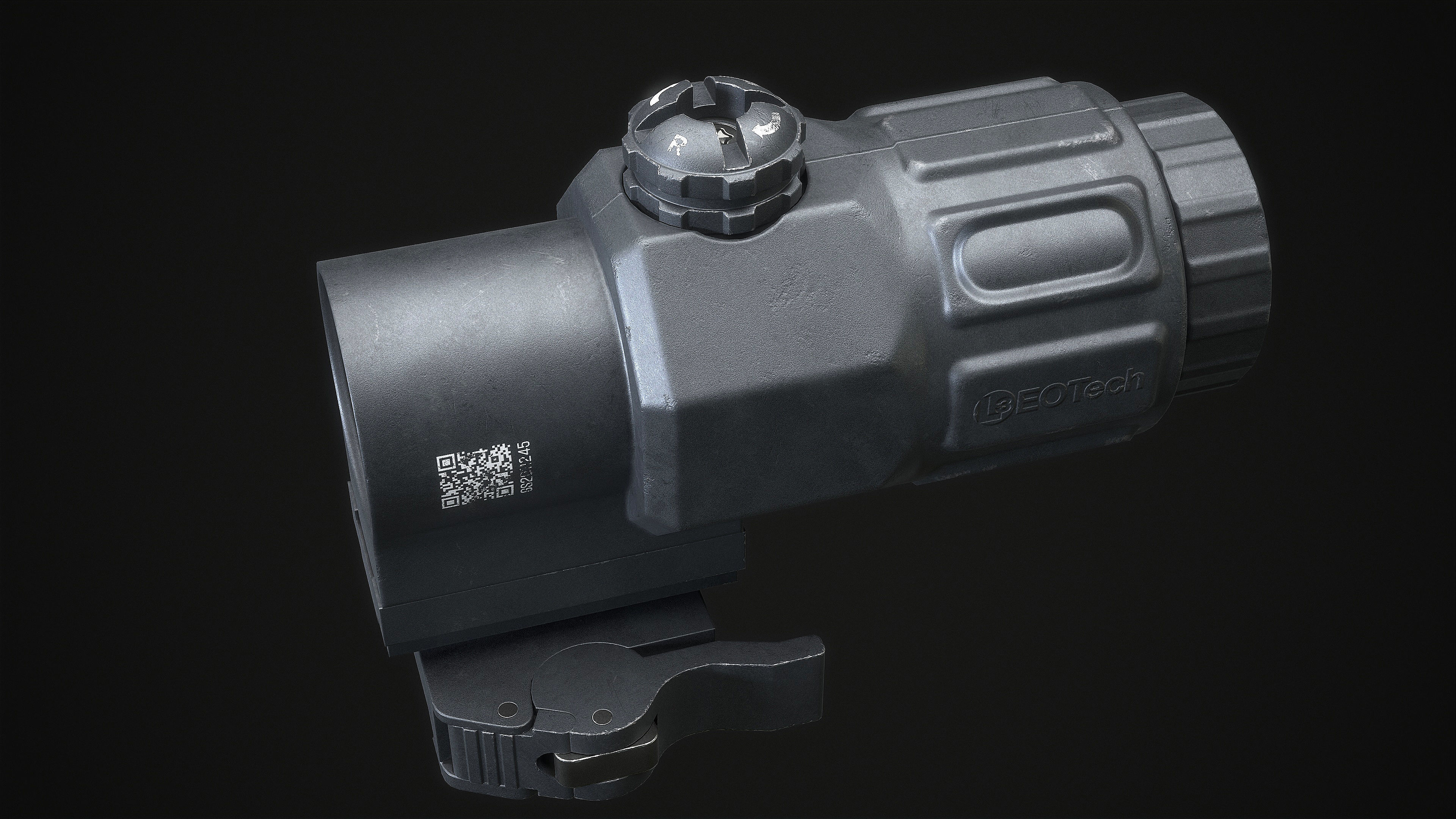 3D model EOTech EXPS3 With Magnifier 3x VR / AR / low-poly | CGTrader