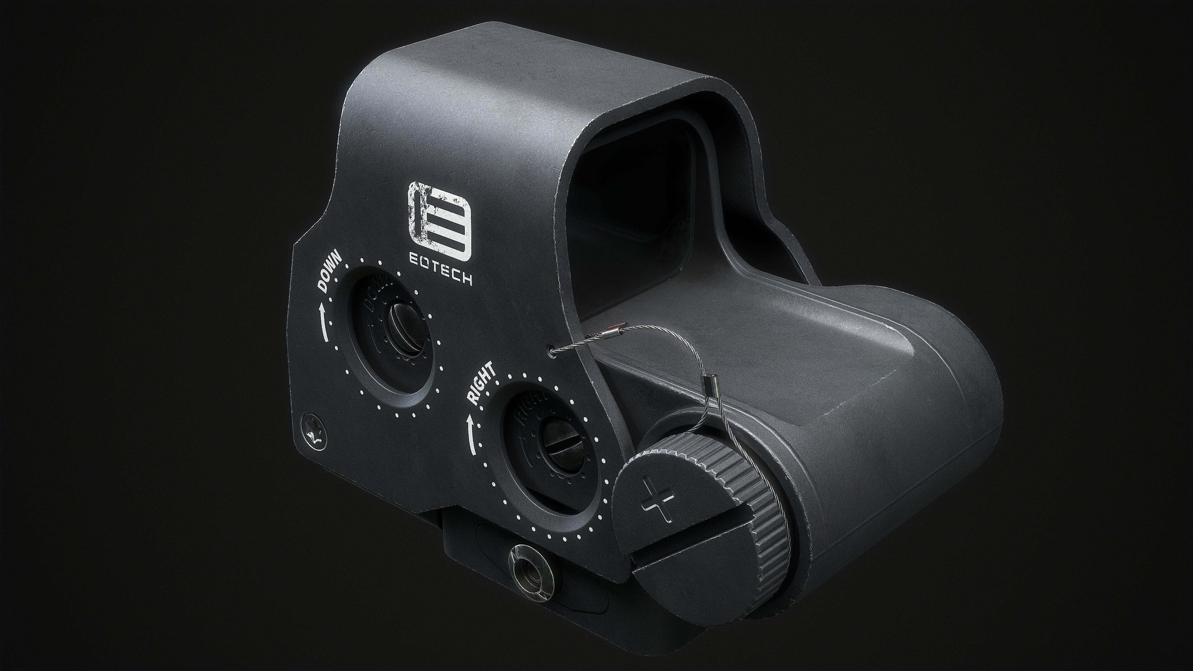 3D model EOTech EXPS3 With Magnifier 3x VR / AR / low-poly | CGTrader