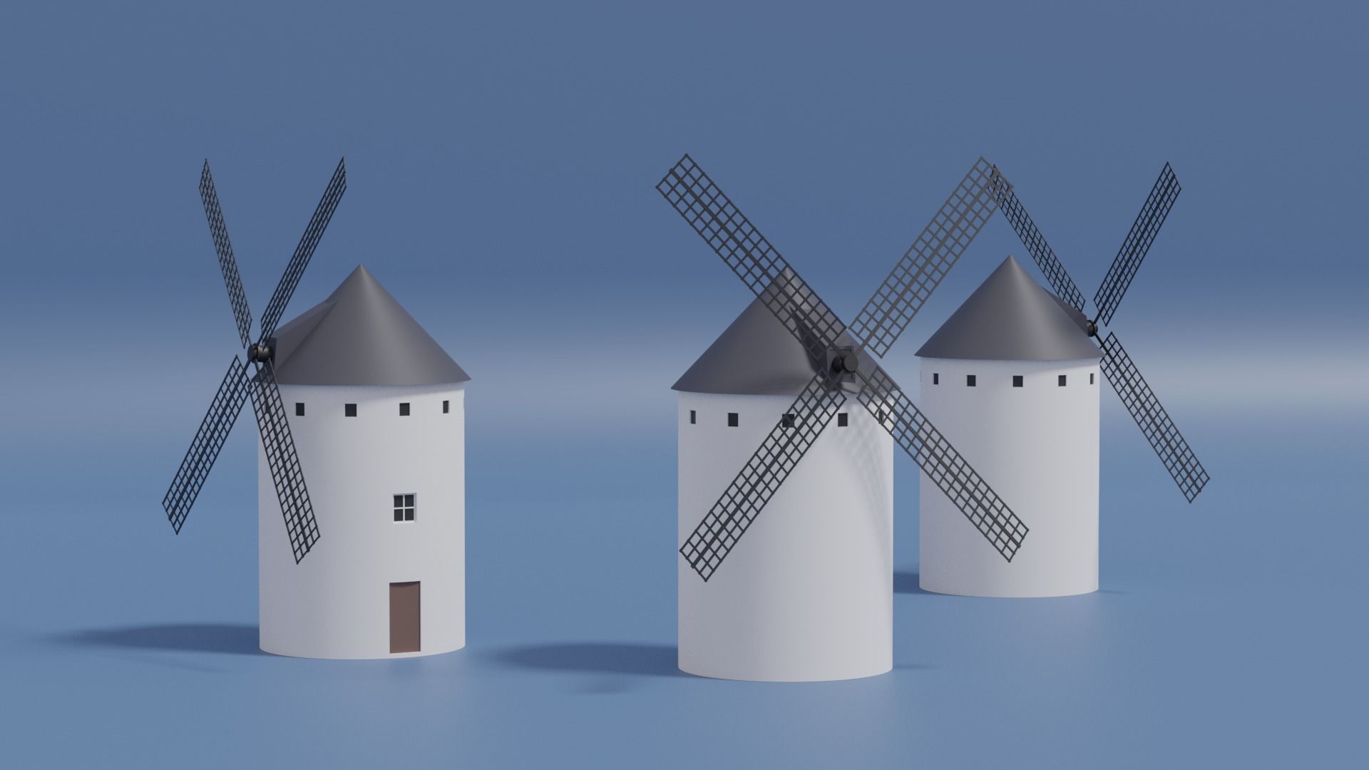 3D model Cartoon Spanish Windmill VR / AR / low-poly | CGTrader