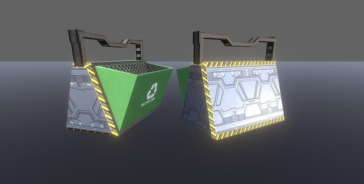 3D model Futuristic Space Props VR / AR / low-poly | CGTrader