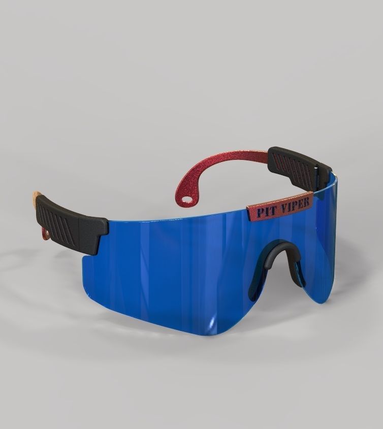 Pit Viper Sun-glass 3D model 3D printable | CGTrader