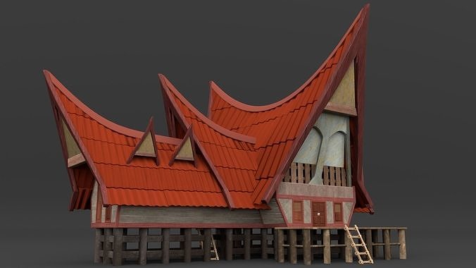 Indonesia Traditional Batak House 3D model | CGTrader