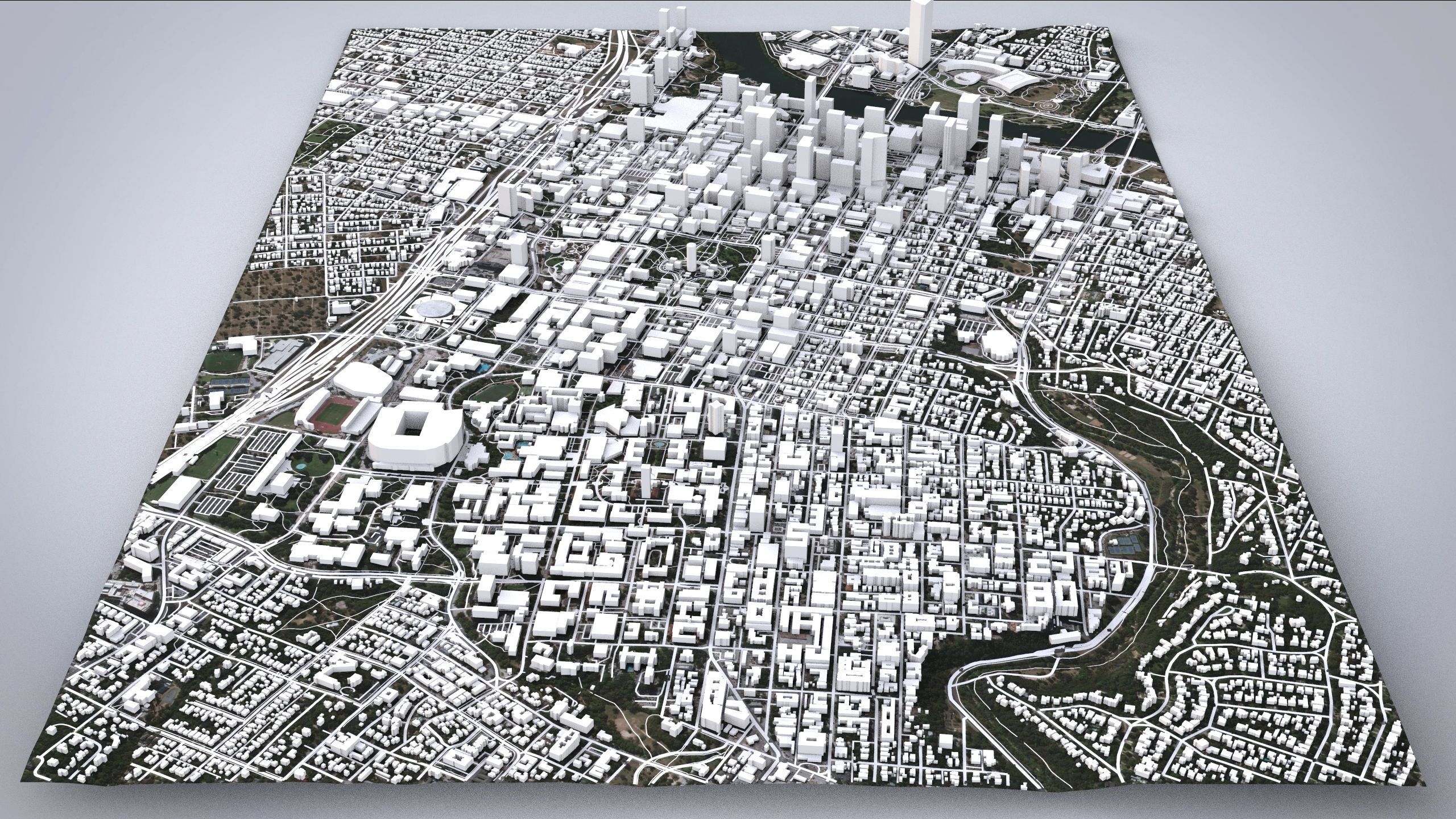 Cityscape Austin Texas USA 3D model | CGTrader